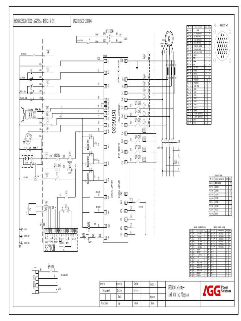 9A221025CO-C100D6 Electrical Diagram | PDF