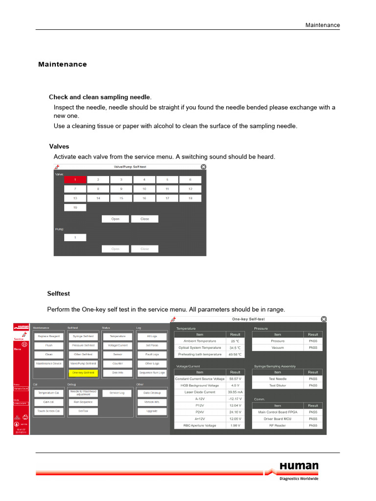 11 Maintenance HumaCount 5D | PDF | Pipe (Fluid Conveyance) | Valve