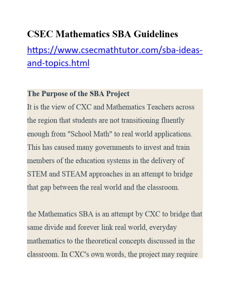 SBA Title Page Guideline | PDF | Computers