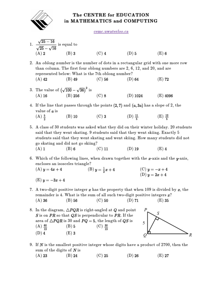 Math Problem Set with Solutions | PDF | Teaching Methods & Materials