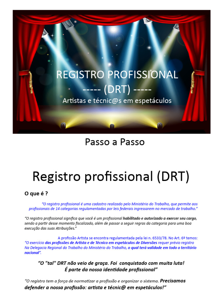 DRT Passo A Passo | PDF