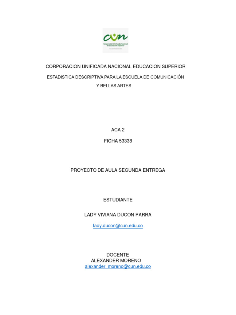 Aca2 Estadistica Final | PDF | Estadísticas | Marketing