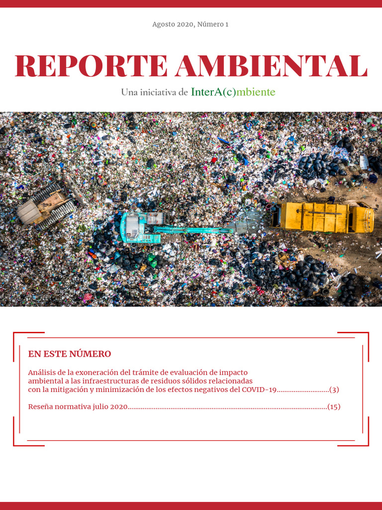 Reporte - Ambiental N001 Agosto2020 | PDF | Finanzas y dinero