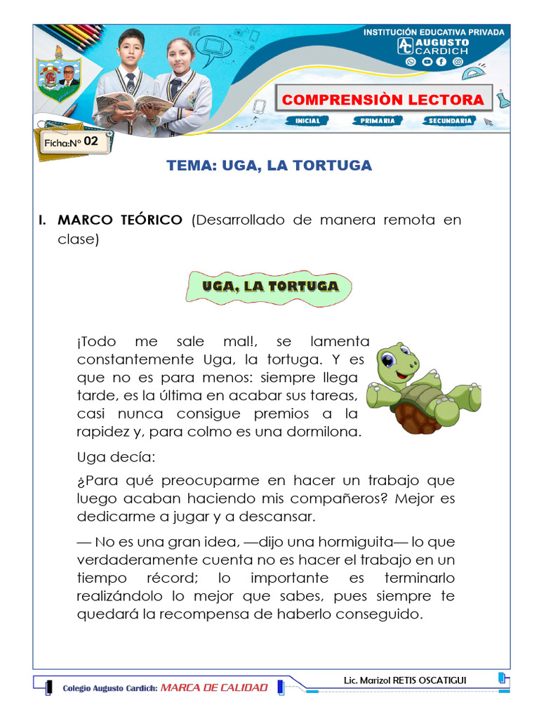 Comprensiòn Lectora 2do Pdf