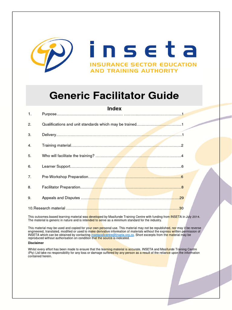 Facilitator Guide 100 | PDF | Educational Assessment | Learning