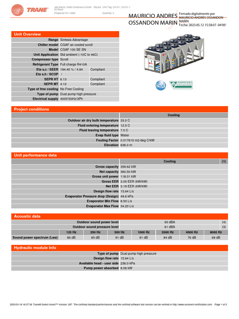 ECGAF - CH-01 - Product Report | PDF