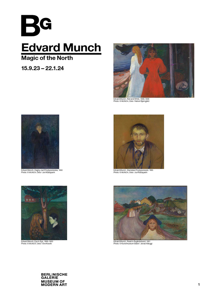 Press Images Edvard Munch Berlinische Galerie | PDF | Symbolism (Arts ...