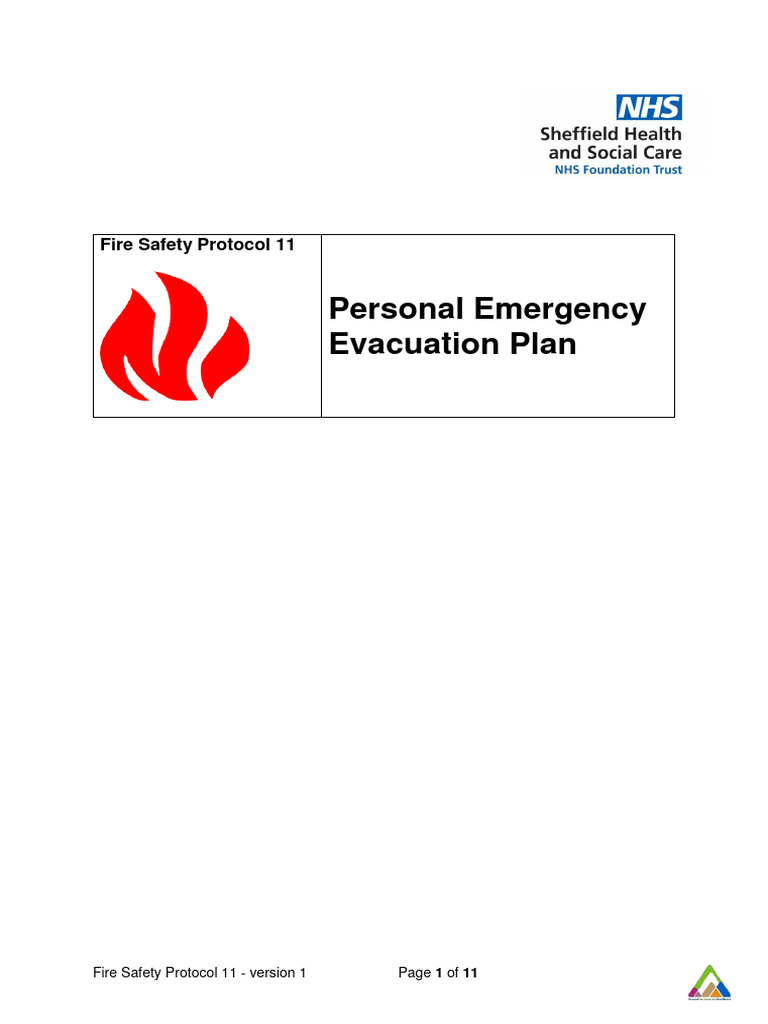 Fire Safety Protocol 11 - Personal Emergency Evacuation Plan | PDF