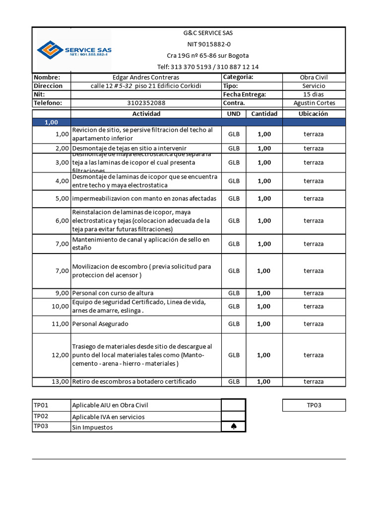 Terraza Edificio Corkidi | PDF