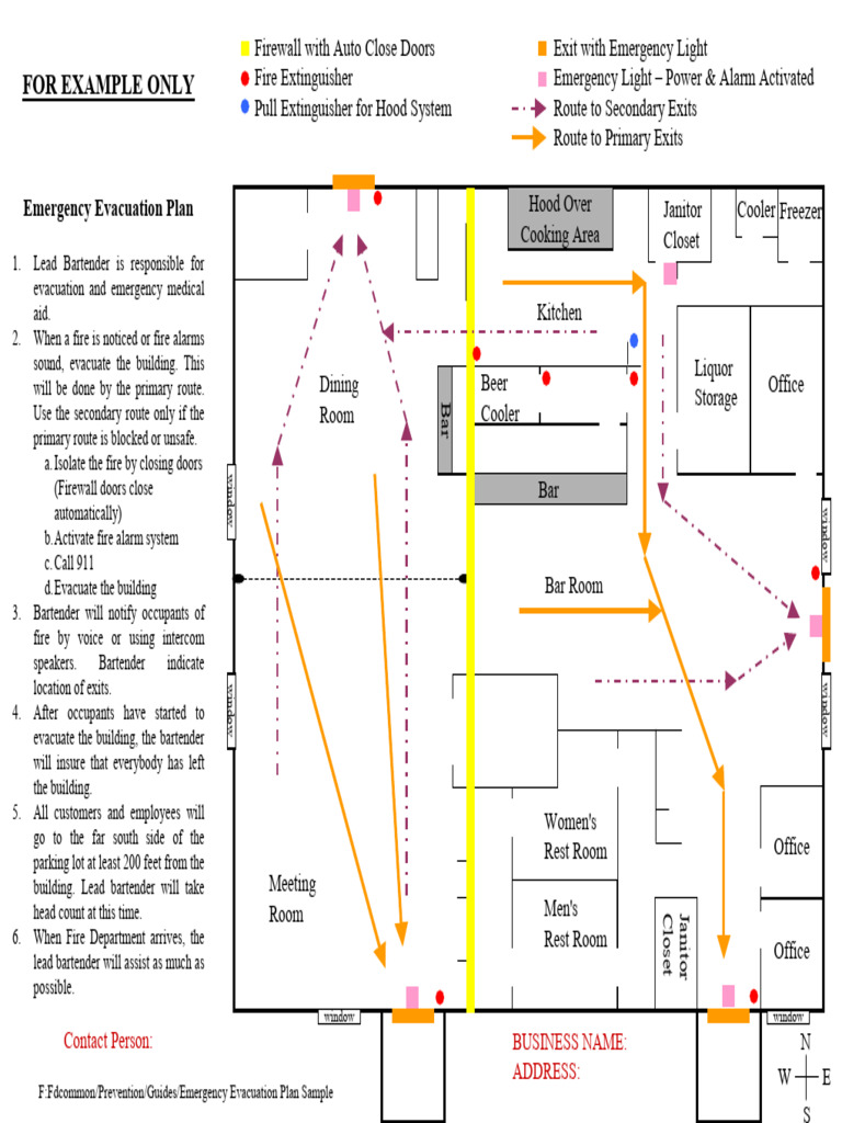 Emergency Evacuation Plan Sample | PDF