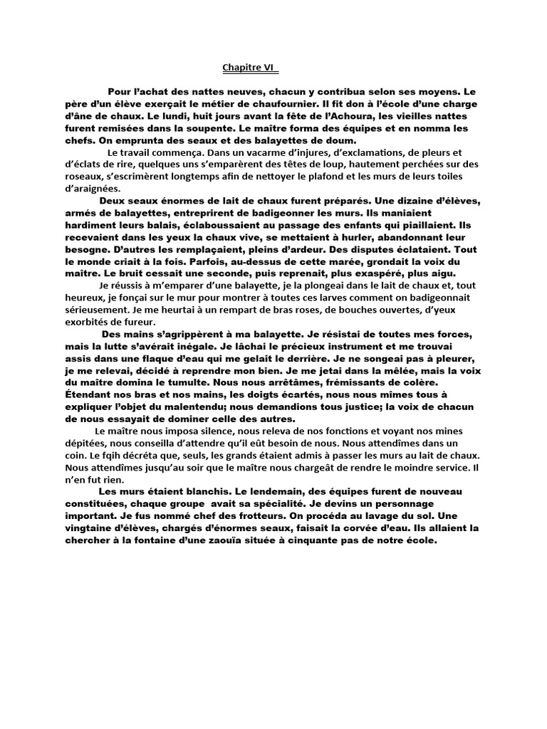 Chapitre VI | PDF