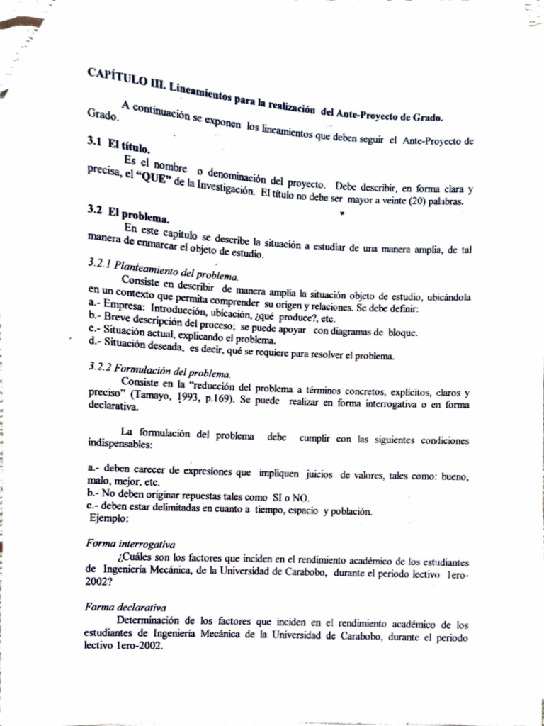 Capitulos I, Ii y Iii en Trab. Investigacion | PDF