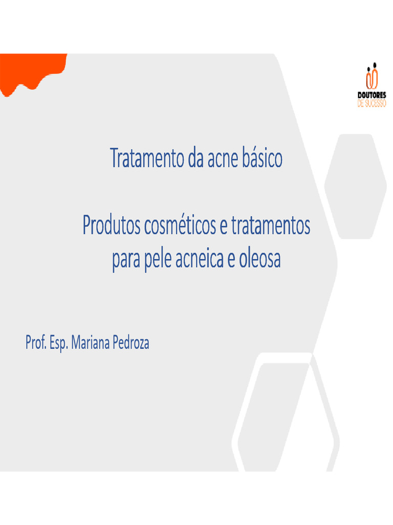 d7704 Apostila Tratamento Da Acne Basico e Intermediario Doutores de ...
