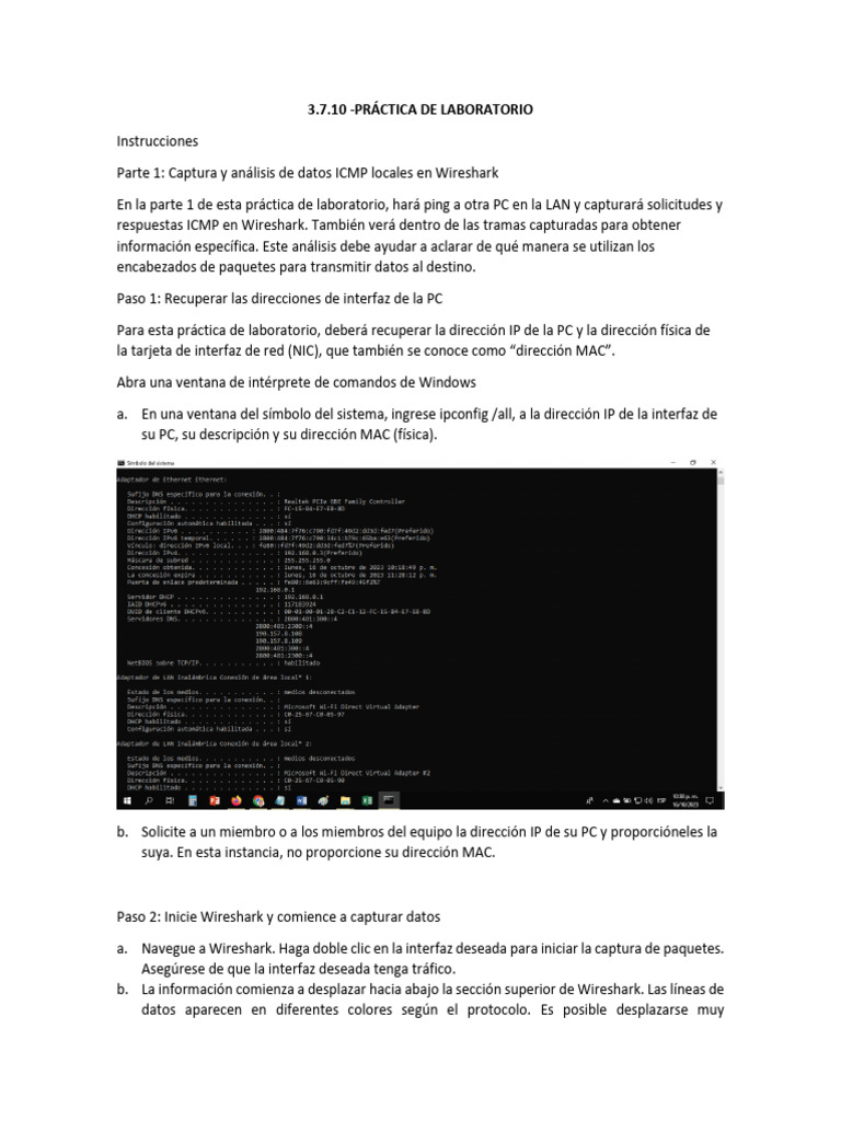4 3 7 10 Práctica De Laboratorio Pdf