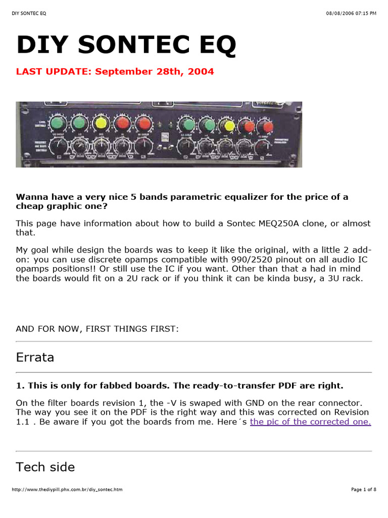 Diy Sontec Eq | PDF