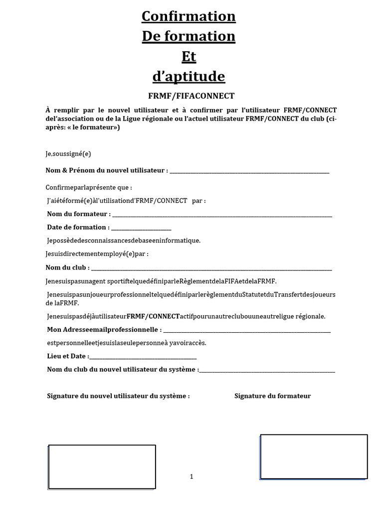 Documents Requis Pour COMPTE FRMF CONNECT Club 2 1 | PDF