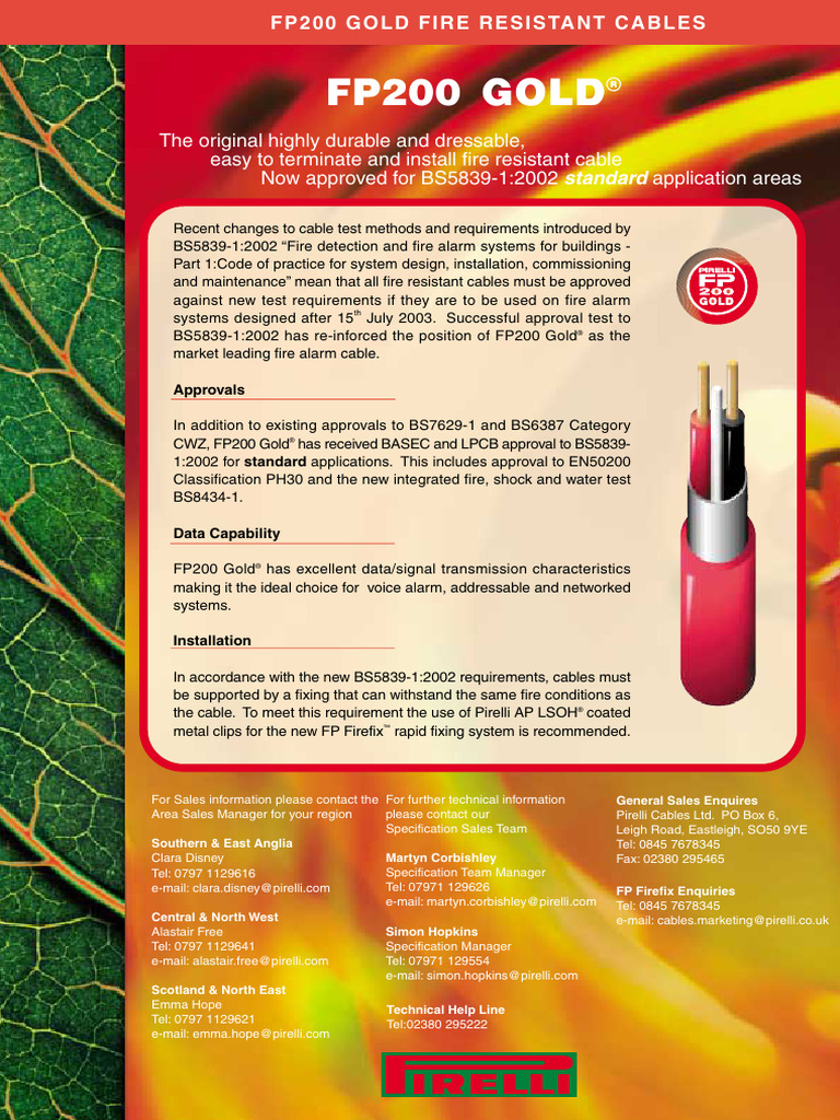 Fp200 Gold Leaflet | Download Free PDF | Electrical Engineering ...