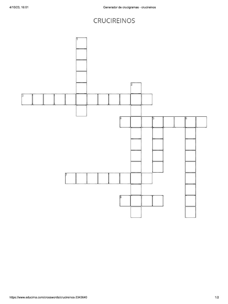 CRUCIGRAM | PDF