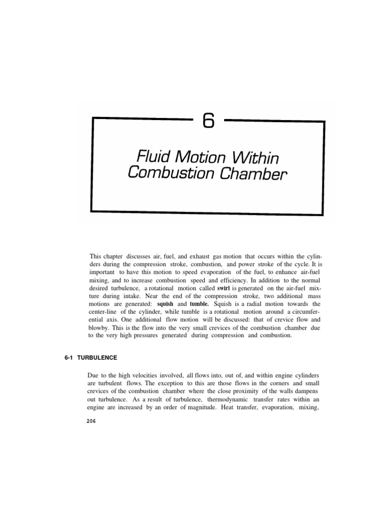 Turbulence and Swirl in Combustion Engines | PDF | Internal Combustion ...