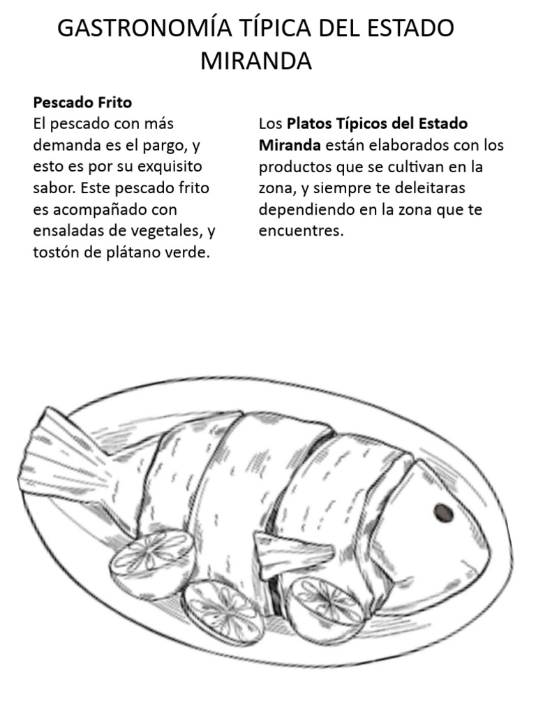 Gastronomía Típica Del Estado Miranda | PDF