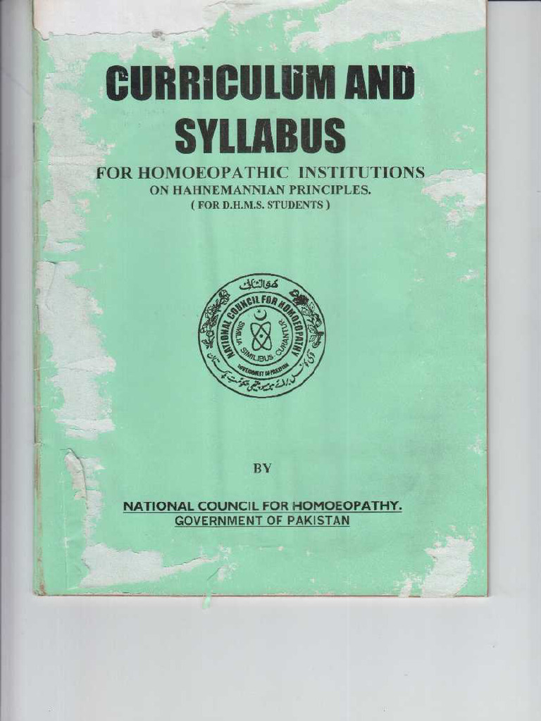 DHMS Syllabus131 | PDF