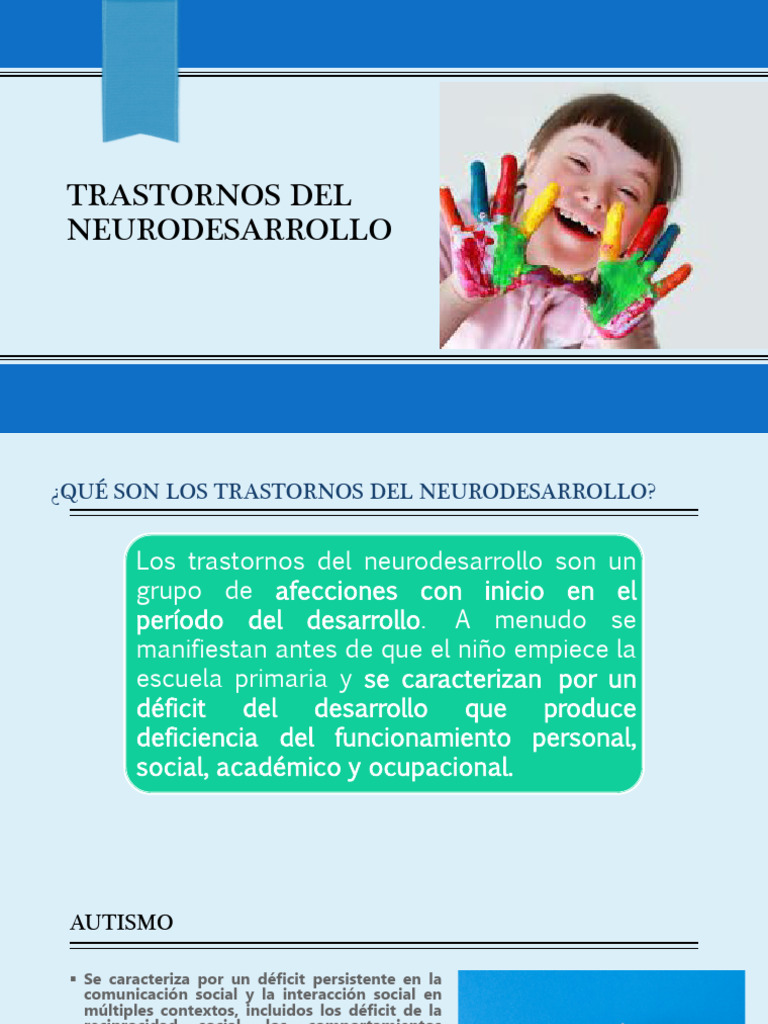 Trastornos Del Neurodesarrollo Parte 1 | PDF | Discapacidad intelectual | Desorden hiperactivo y ...