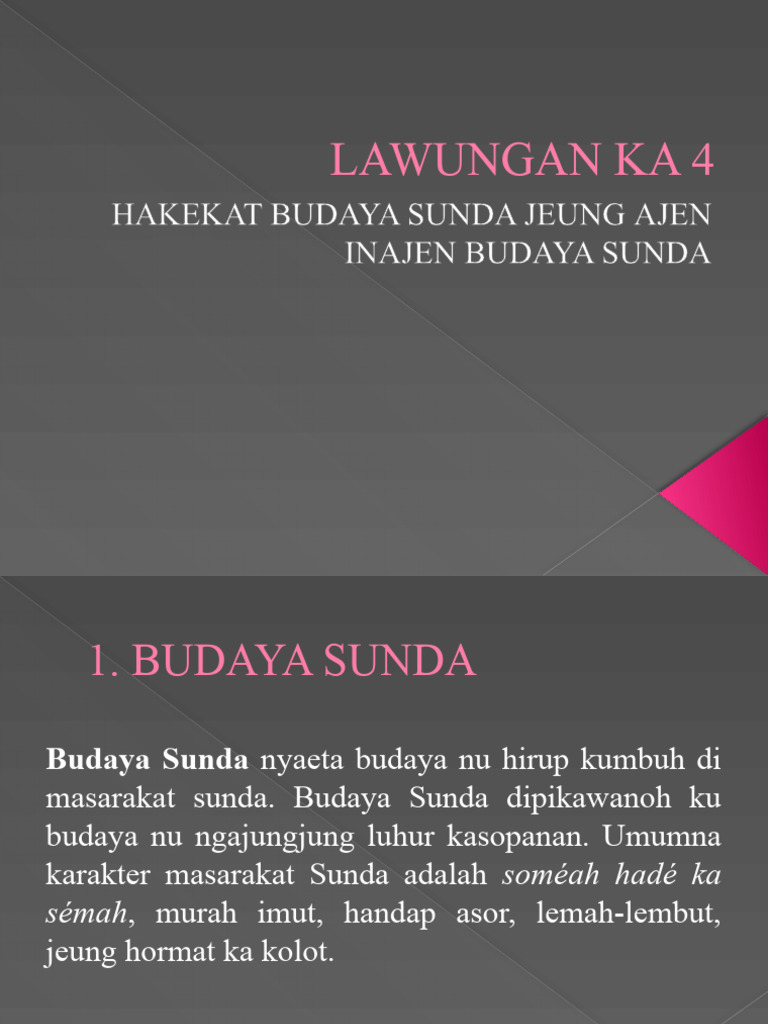 Nilai dan Karakter Budaya Sunda | PDF | Ilmu Sosial