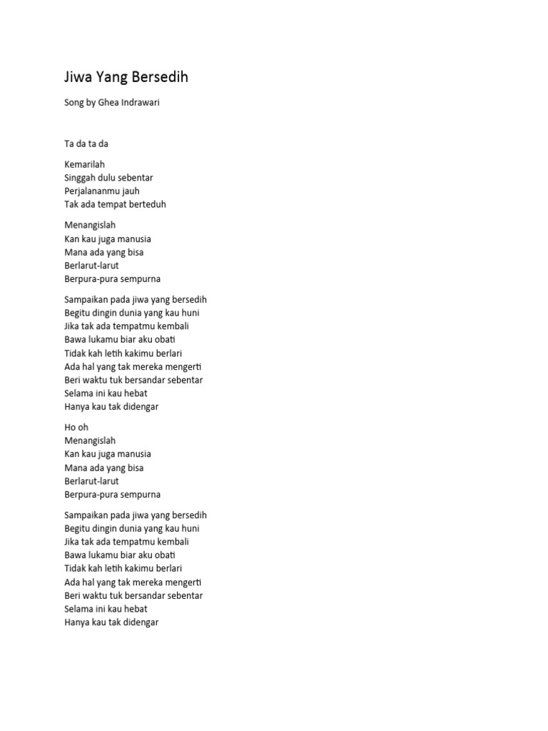 Jiwa Yang Bersedih | PDF