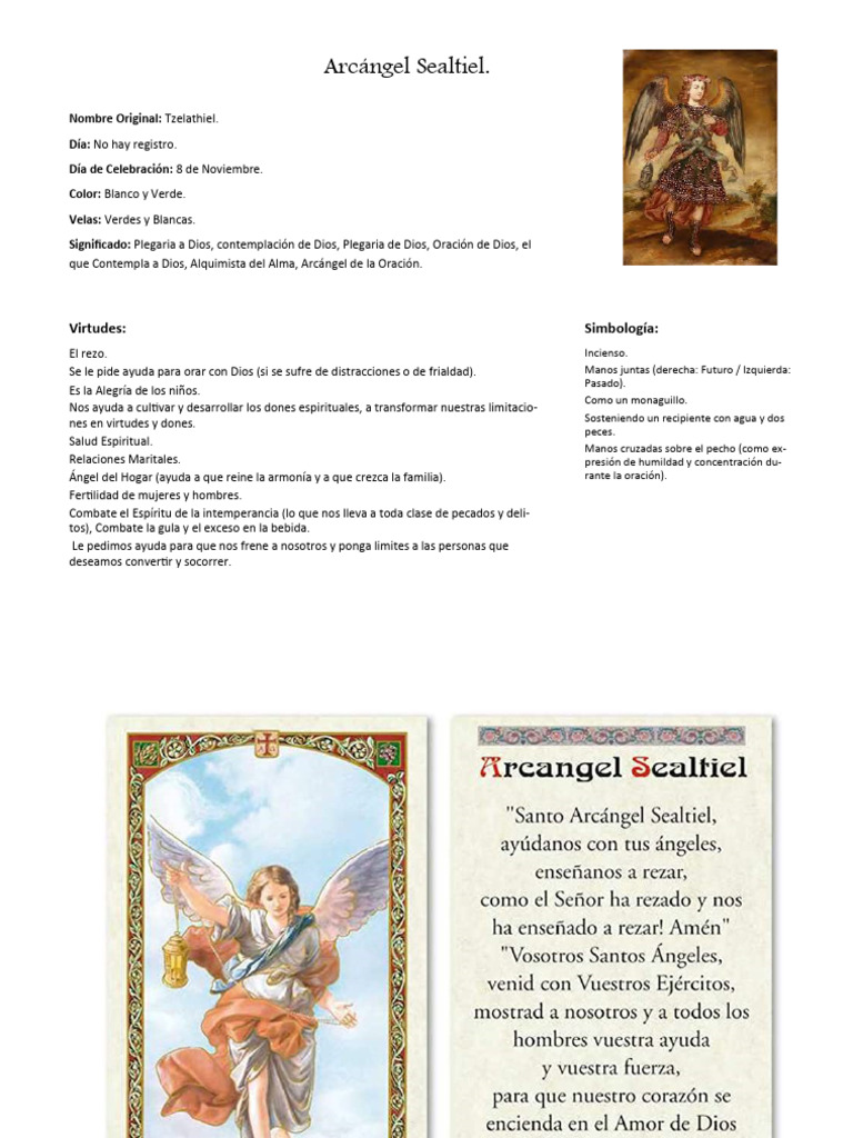 Ficha Arcangel Sealtiel-1 | PDF