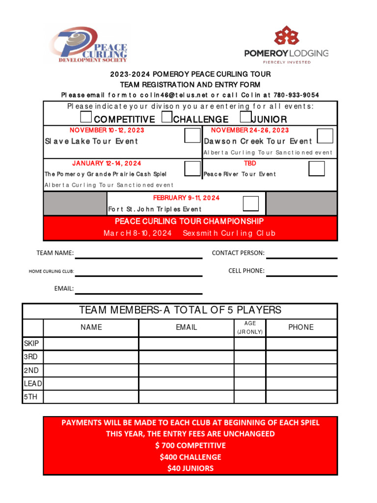 Entry Forms 2023-2024 | PDF