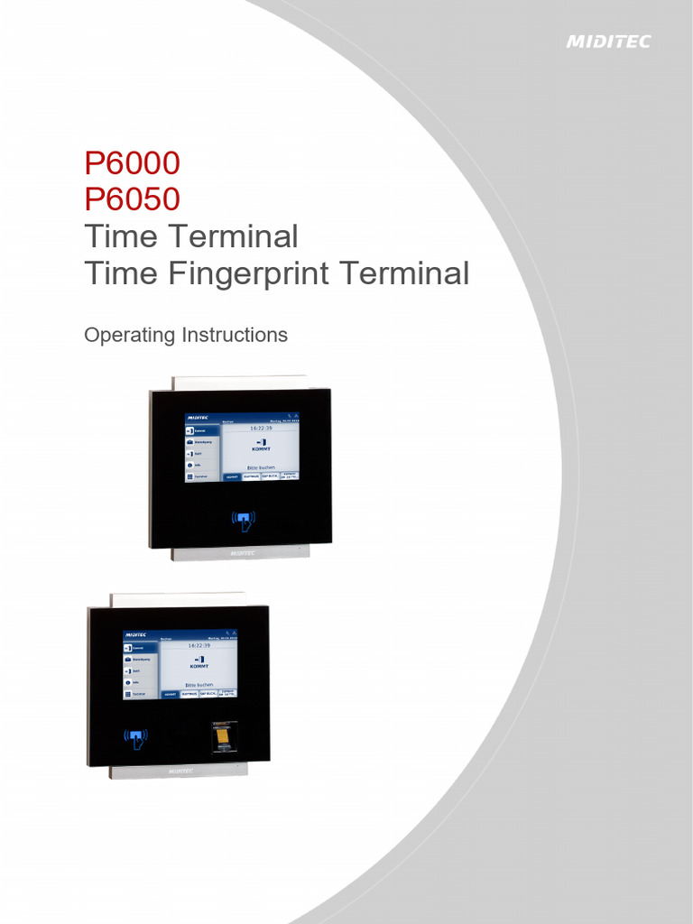 P6000 P6050 Terminal V2-0e | PDF