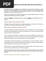 Reglas Ortograficas de MB, MP, NV y NF | PDF