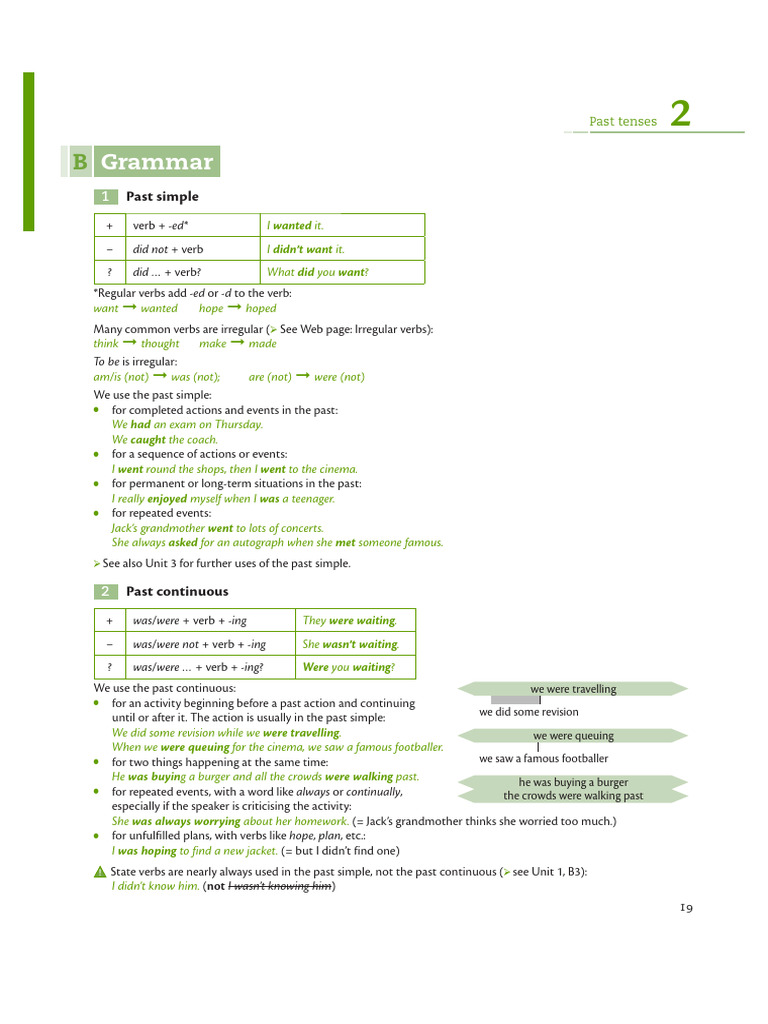 FCE Grammar Past Tense | PDF