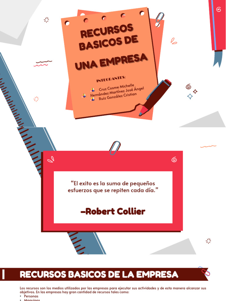 Recursos Basicos de Una Empresa | PDF | Negocios | Finanzas y dinero