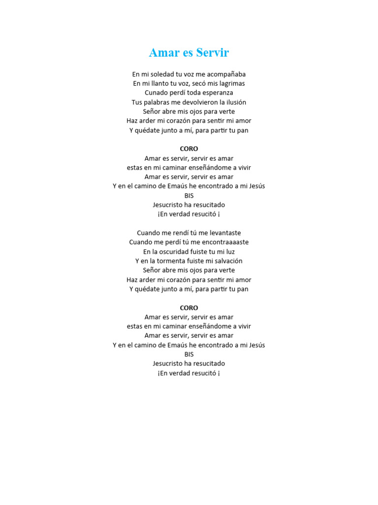 Amar Es Servir | PDF