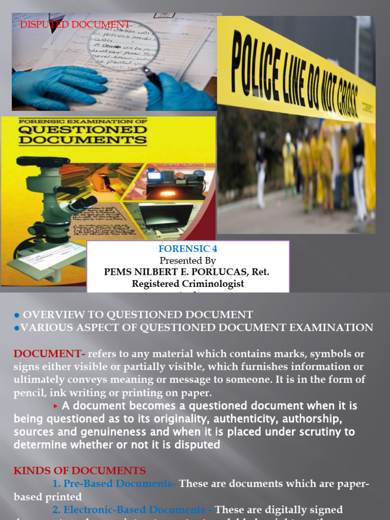 Forensic 4 | PDF | Sampling (Statistics) | Signature