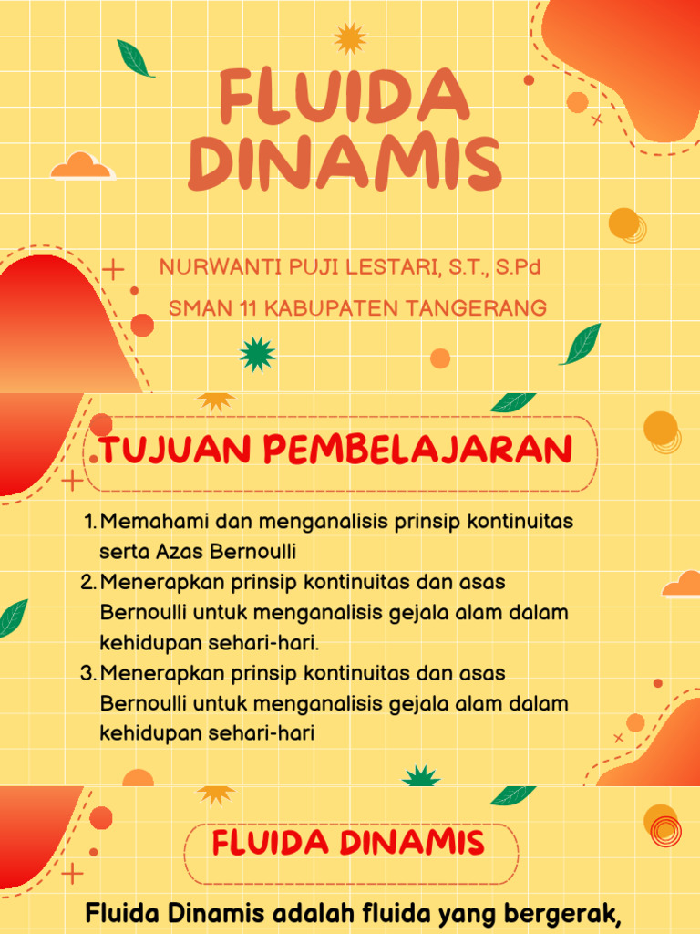 PPT FLUIDA DINAMIS | PDF