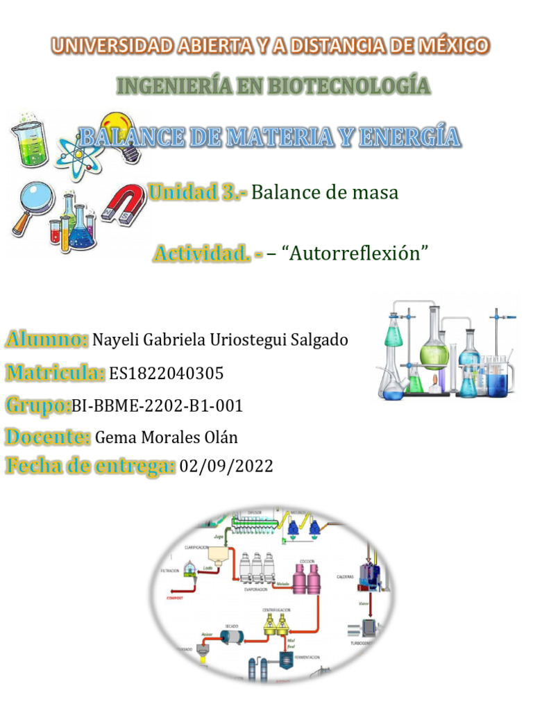 BBME U3 Autoreflexión Nayeli Uriostegui | PDF