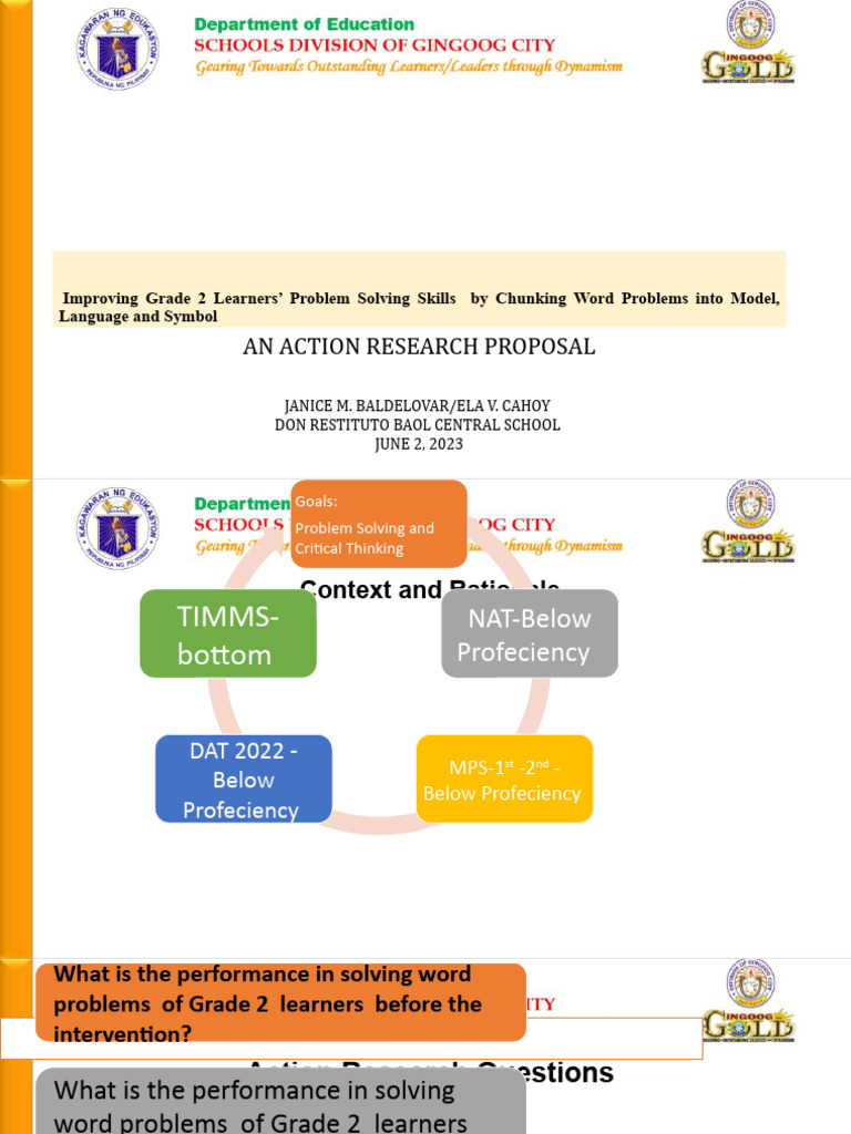 Action Research Proposal PPT Template | PDF | Cognitive Science ... Action Research Proposal PPT Template | PDF | Cognitive Science ...