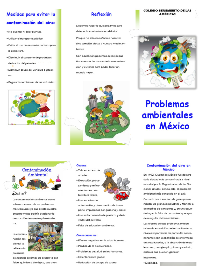 Triptico Contaminacion Ambiental | PDF Triptico Contaminacion Ambiental | PDF