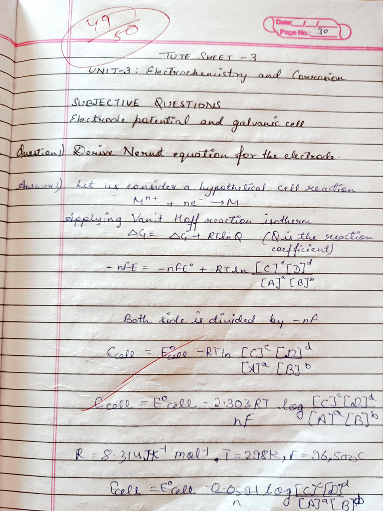 Chemistry Tute 3 | PDF