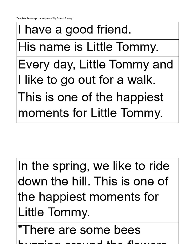 Template My Friend Is Tommy | PDF