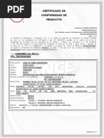 Certificado Ance para Los Cables Cu Desnudos Condumex (1068) | PDF