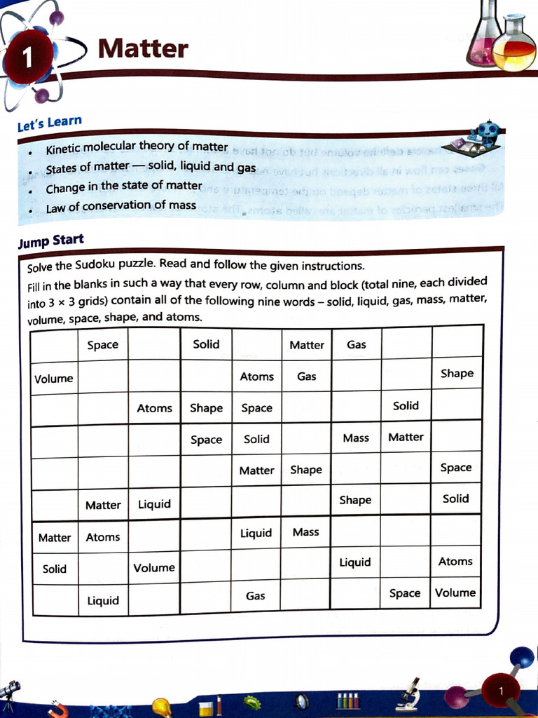 Matter STD 8 | PDF | Gases | Matter