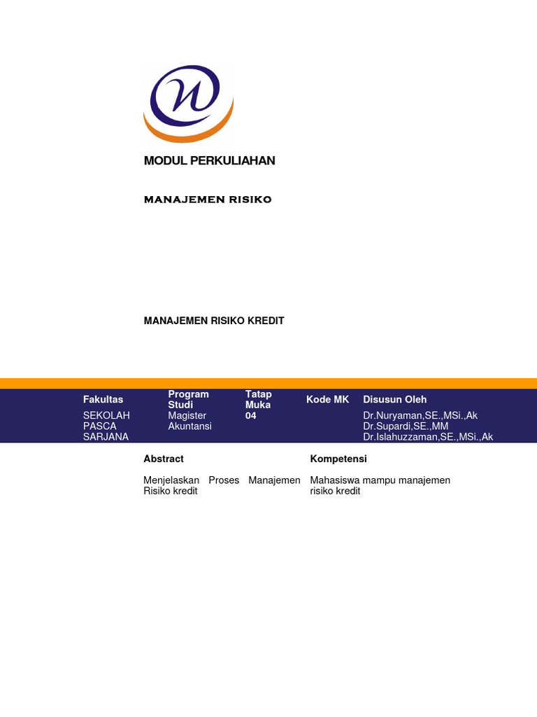Risiko Kredit | PDF