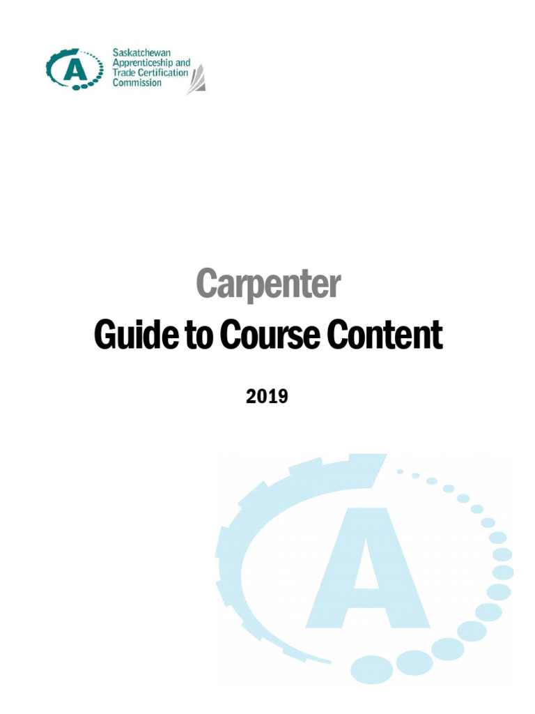 Carpenter Course Guide | PDF