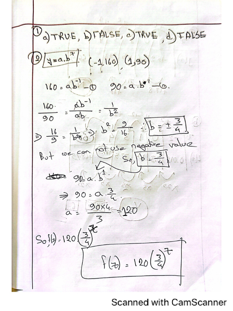 MTH 103 Quiz-4 Answers | PDF