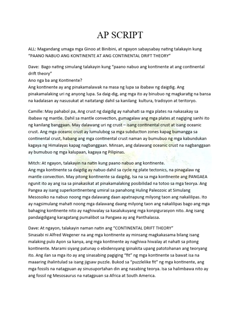 Ap Final Script | PDF