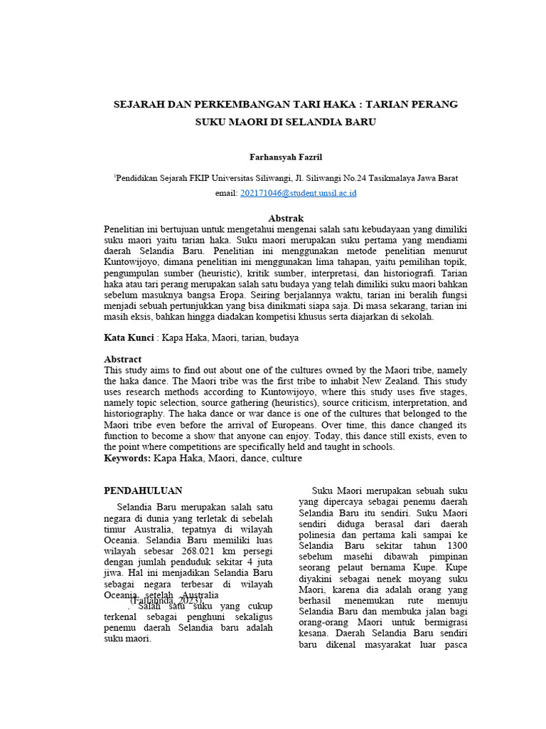 Tari Haka | PDF | Agama & Spiritualitas
