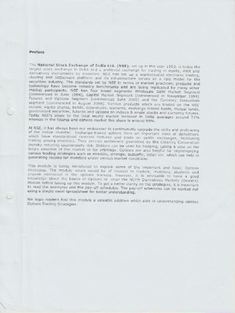 Nse Option Tutorial | PDF
